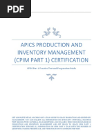 CPIM Part 01 | PDF