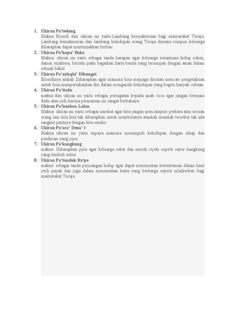 Simbol Simbol Toraja | PDF