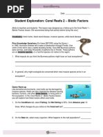 Coral Reefs 2: Biotic Factors Exploration | PDF | Coral Reef | Invasive ...