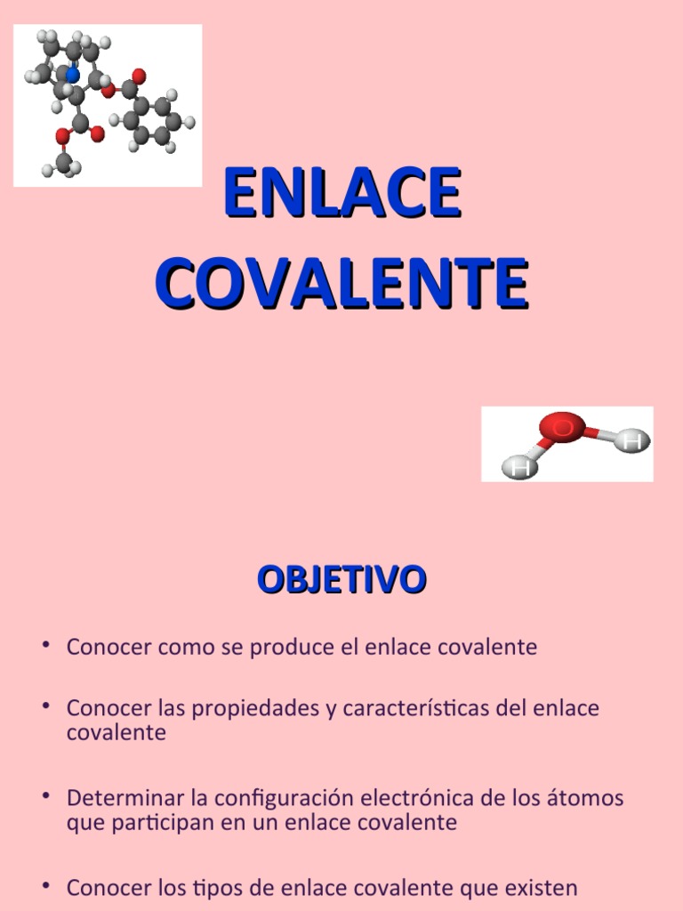 Enlace Covalente | PDF | Enlace covalente | Enlace químico