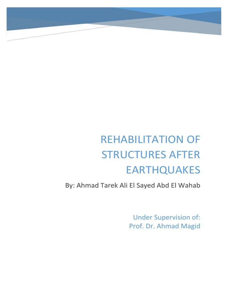 Rehabilitation Techniques for Concrete | PDF | Reinforced Concrete ...