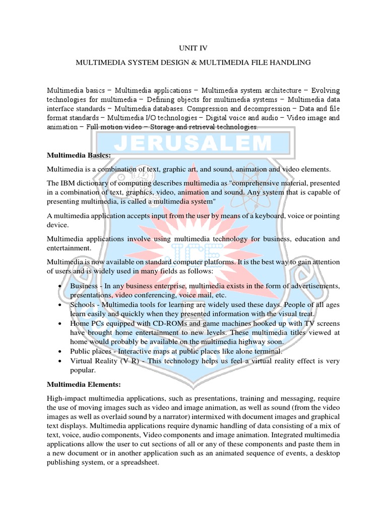 Computer Graphics and Multimedia Notes | PDF | Optical Character ...