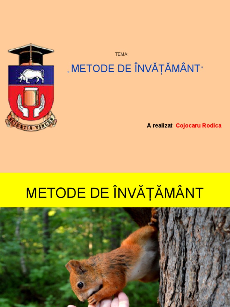 Metode de Învățământ | PDF