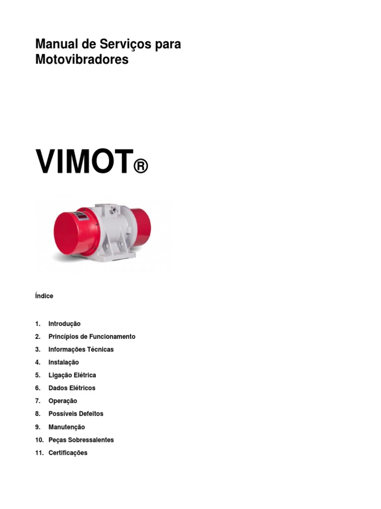 Vimot Manual de Servicos PDF | PDF | Parafuso | Temperatura