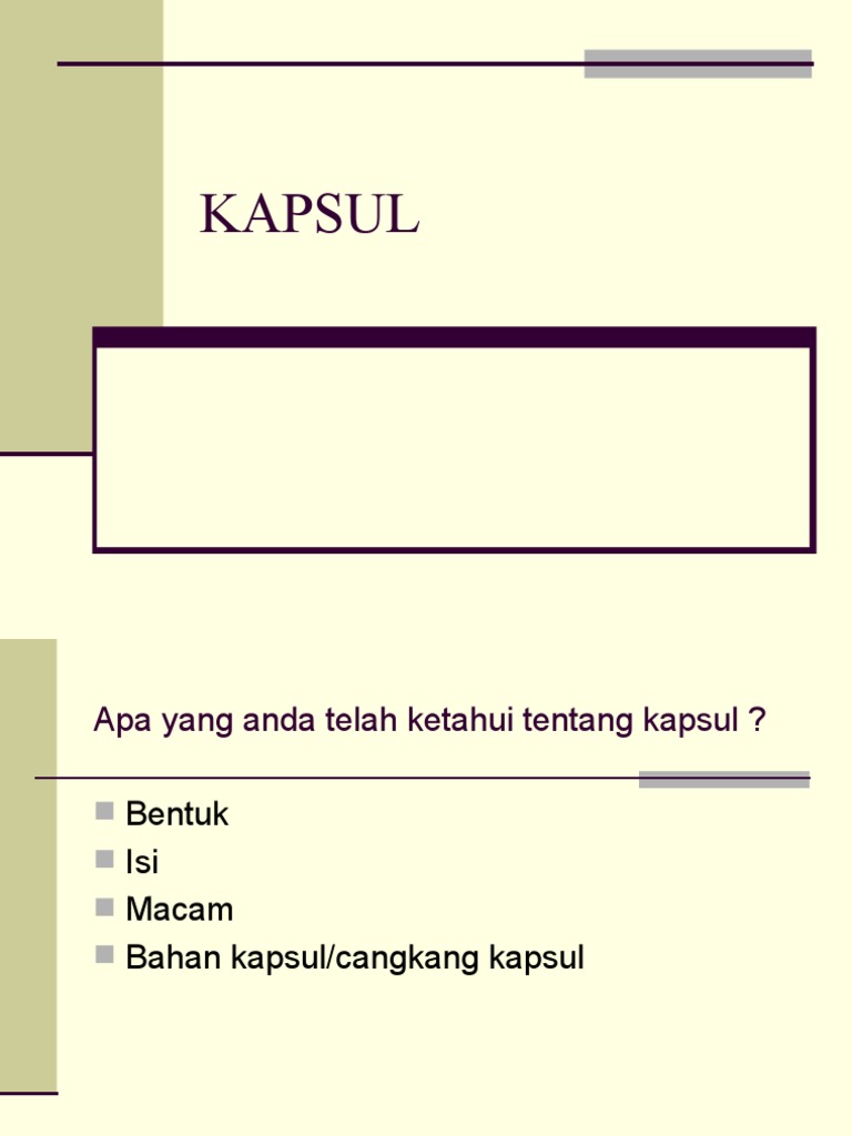 KAPSUL | PDF