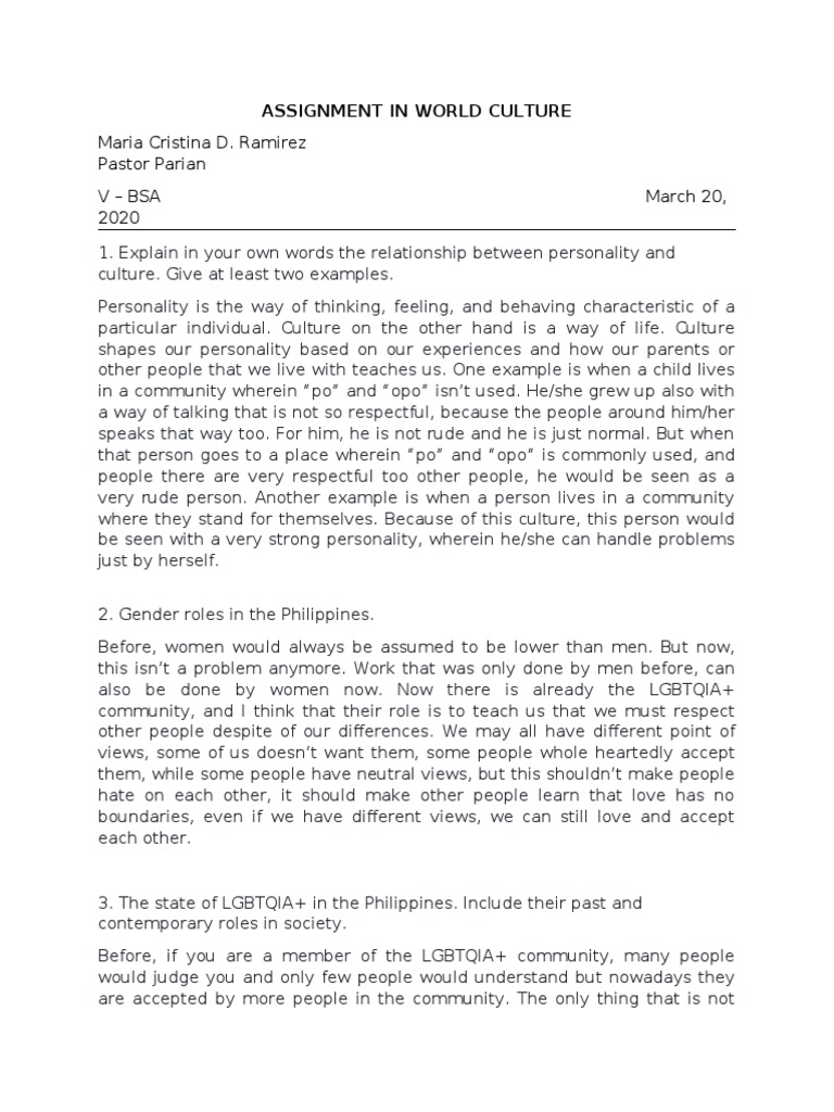 Culture and LGBTQIA+ in the Philippines | PDF | Transgender | LGBTQIA+ ...
