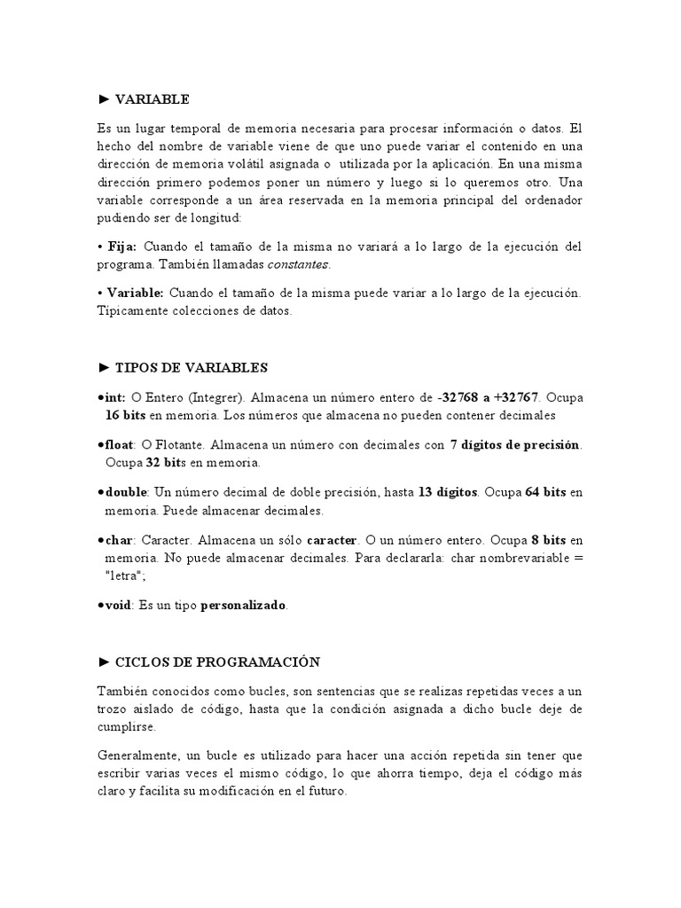 Investigacion Variables | PDF | Poco | Variable (informática)