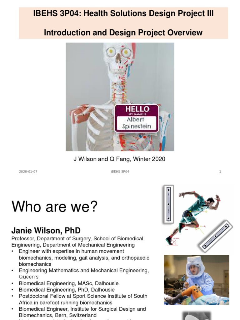 L1 Design Project Overview | PDF | Knee | Shoulder