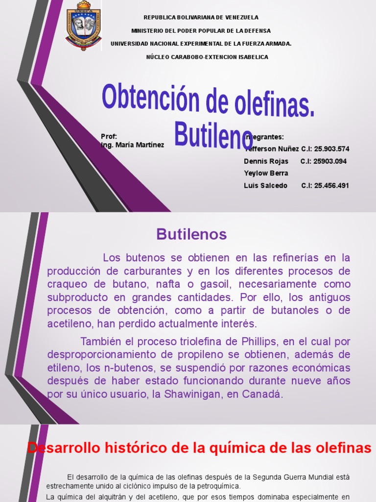 Butileno | PDF | Gasolina | Refinería de petróleo
