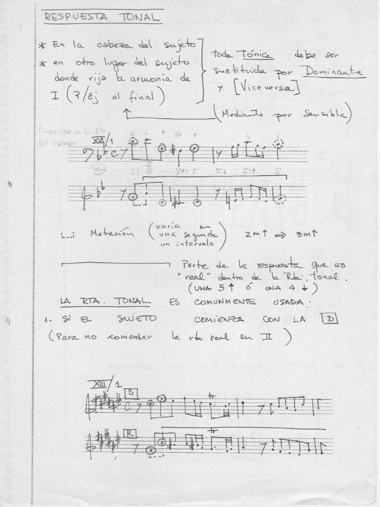 Composición - Respuestas Tonal y Real | PDF