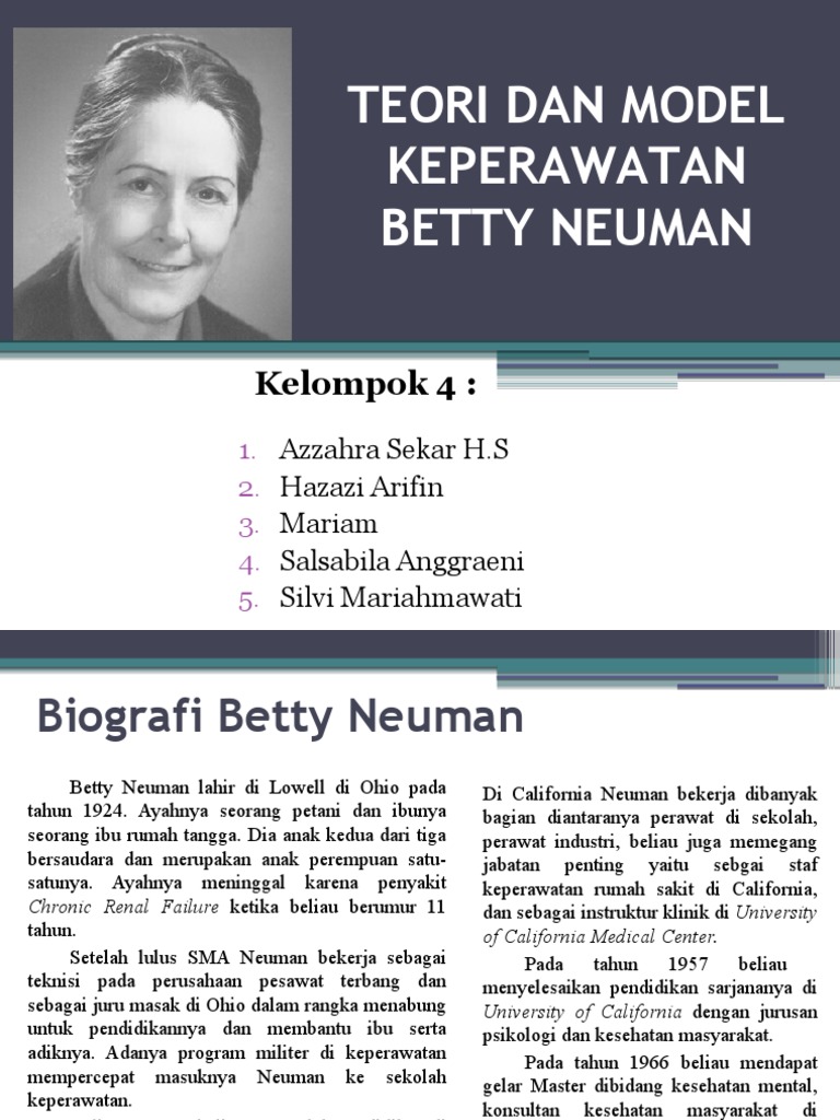 Betty Neuman | PDF | Pengembangan Diri | Kesehatan Holistik