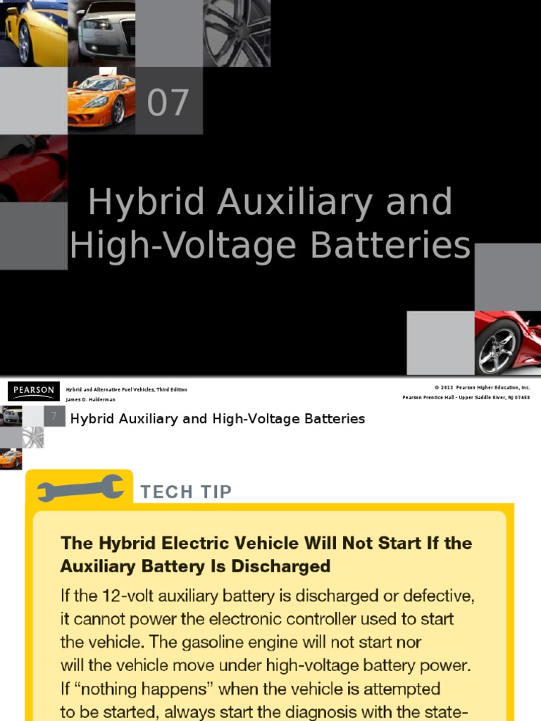 Hybrid Auxiliary and High-Voltage Batteries | PDF | Hybrid Electric ...