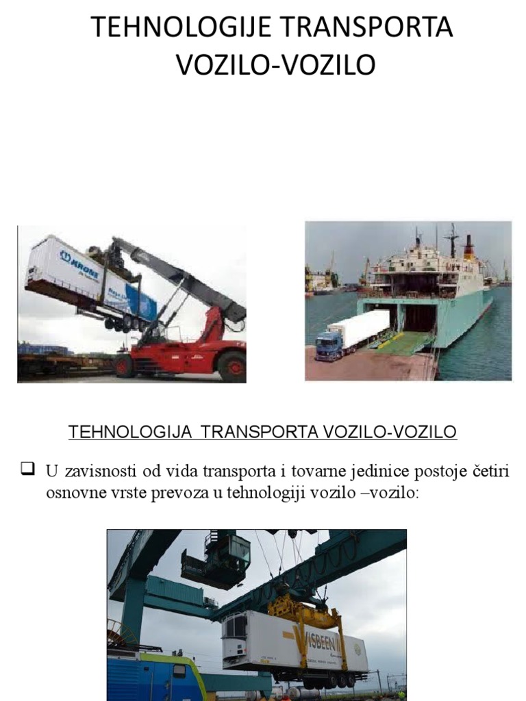 Tehnologija Transporta Vozilo-Vozilo | PDF