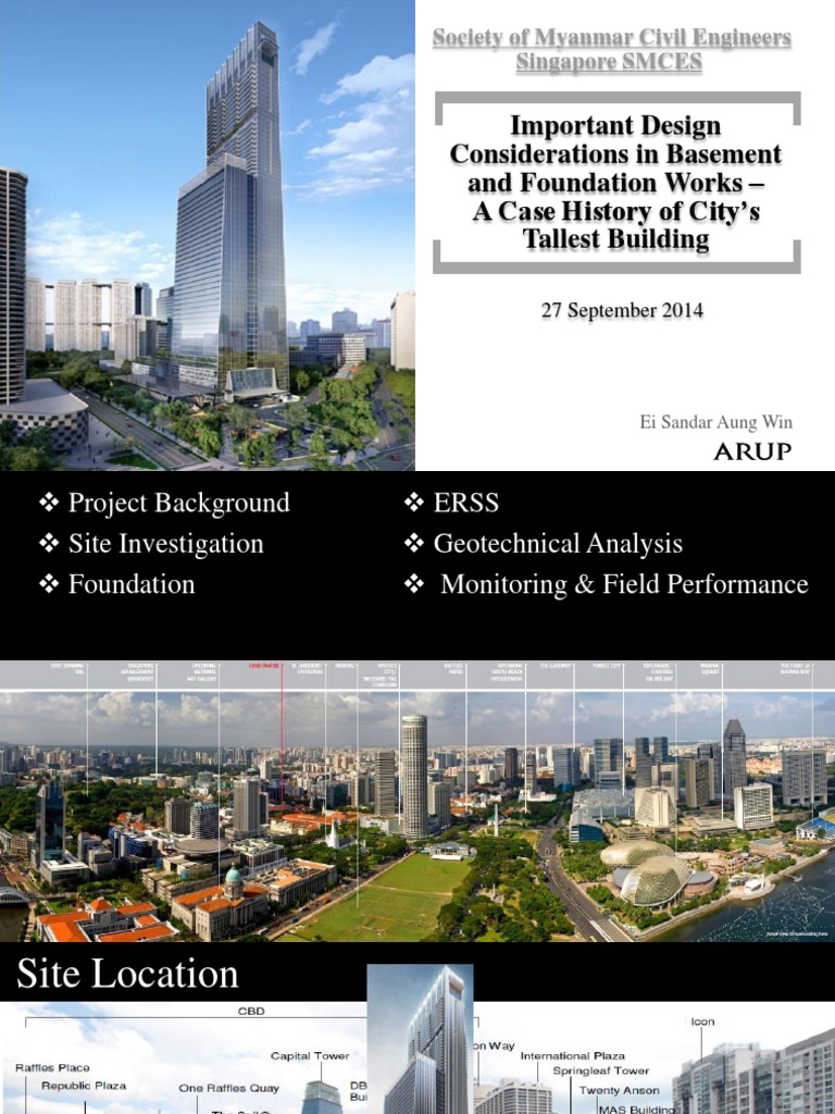 Basement Design for Tall Buildings: Case Study | PDF | Geotechnical ...