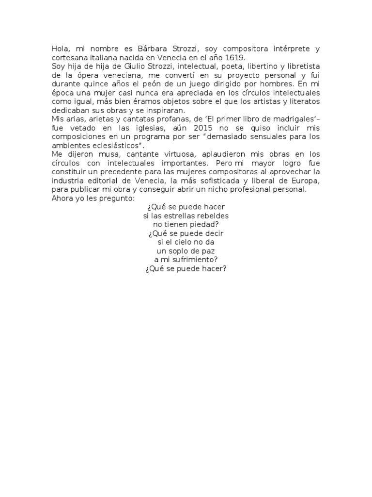 Barbara Strozzi | PDF