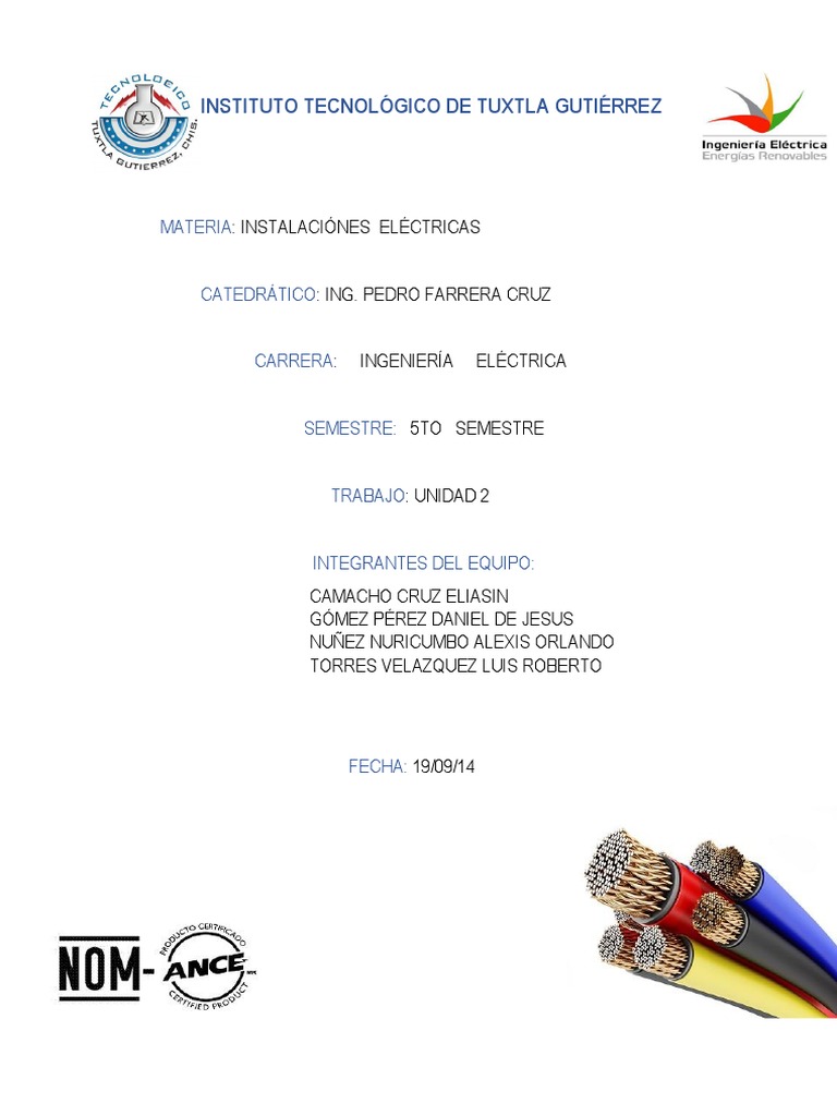 Unidad 2 Inst Elect PDF | PDF | Enchufes y tomas de corriente alterna | Distribución de energía ...