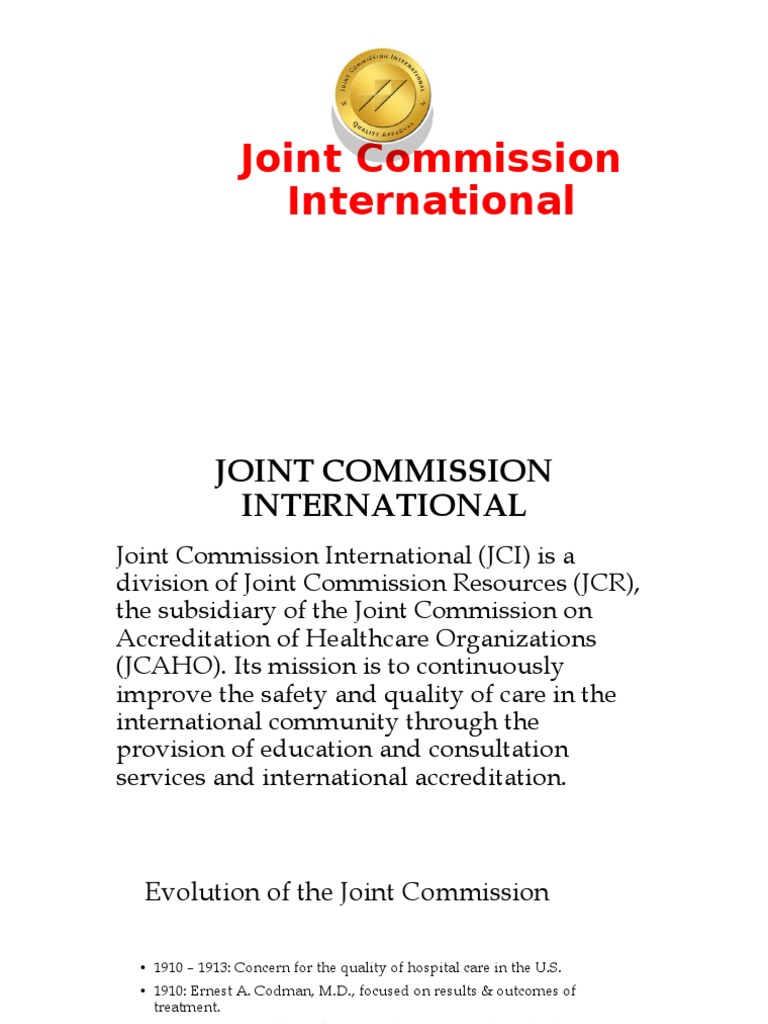 Unit 5.5 - JCI | PDF | Joint Commission | Patient