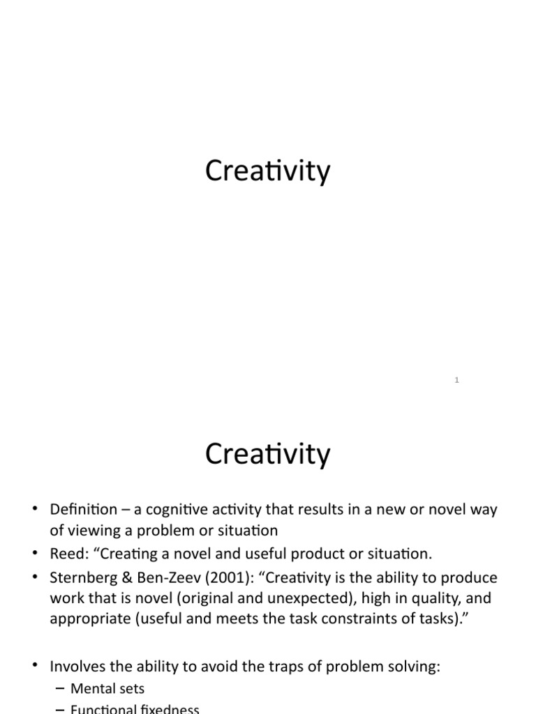 Creativity Unit4 | PDF | Creativity | Intelligence Quotient