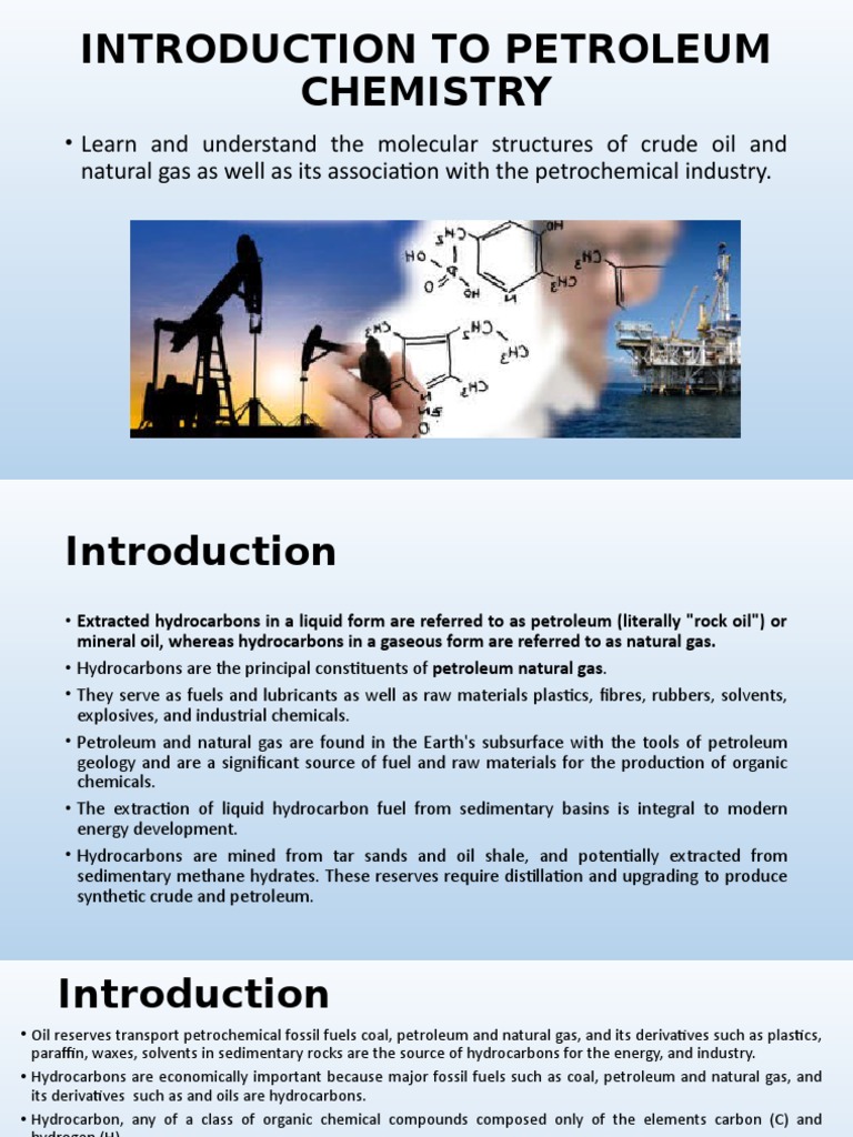 Chapter 1 - Introduction To Petroleum Chemistry | PDF | Hydrocarbons ...