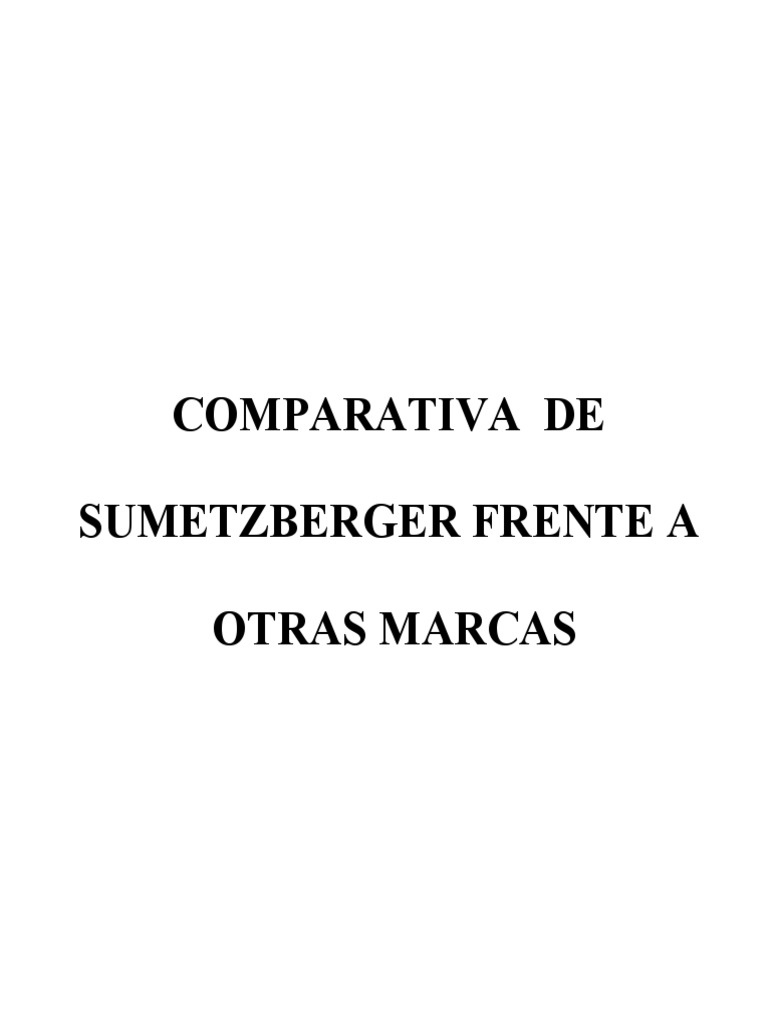 Ventajas Sumetzberger Vs Otros Sistemas | PDF | Identificación de ...