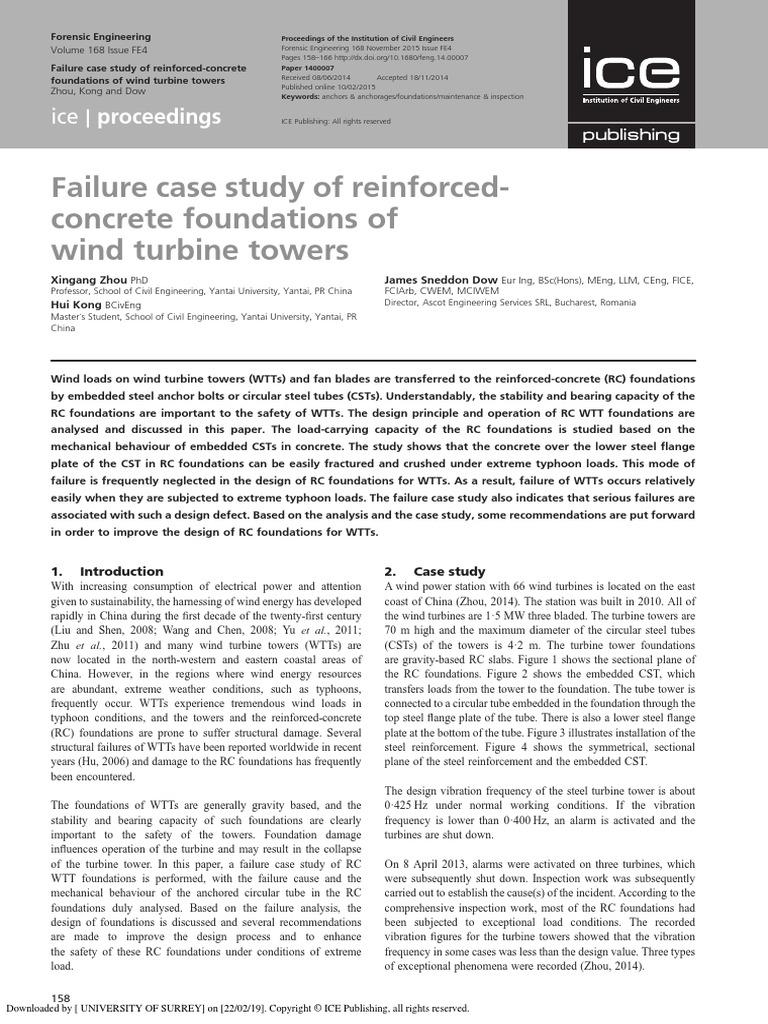 Offshore Wind Turbine GBS Feng.14.00007 PDF | PDF | Concrete | Stress ...