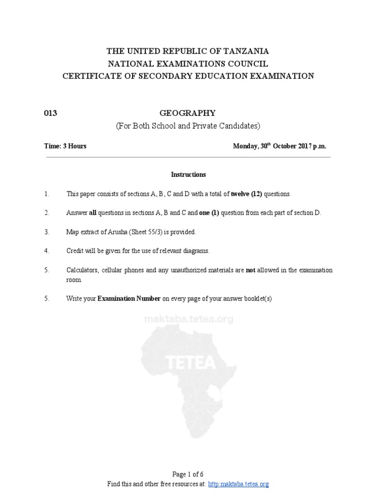 Geography F4 2017 Pdf Pdf Weather Earth