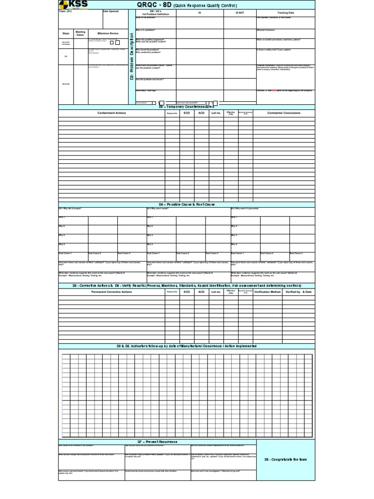 Quick Response Quality Control Template | PDF | Evaluation | Business