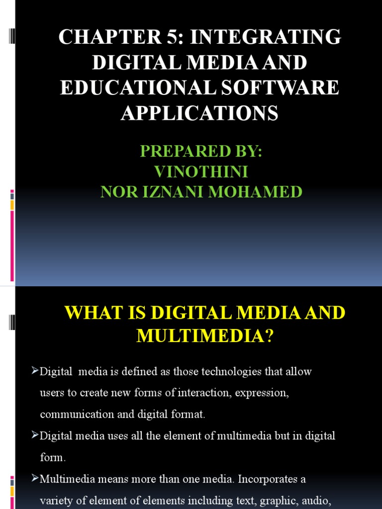 Chapter 5: Integrating Digital Media and Educational Software ...
