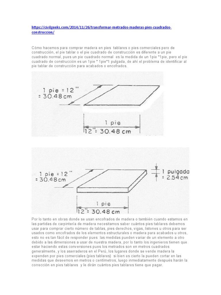Como Calcular Pir Tablar | PDF | Pie (unidad)