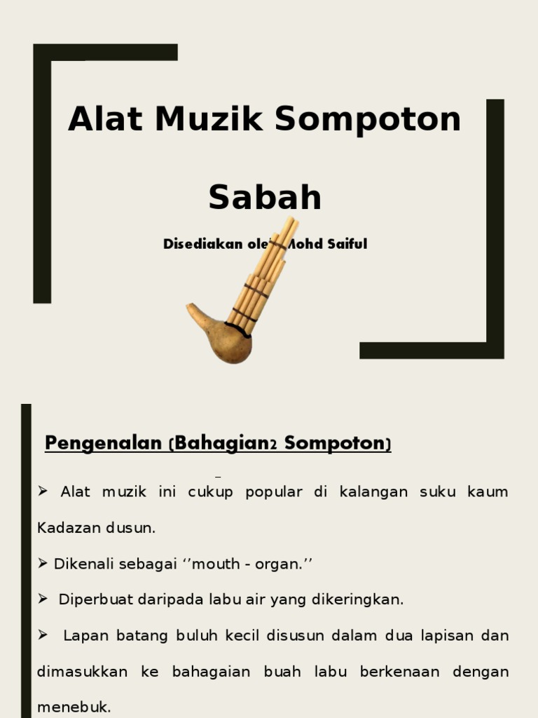Alat Muzik Sompoton | PDF