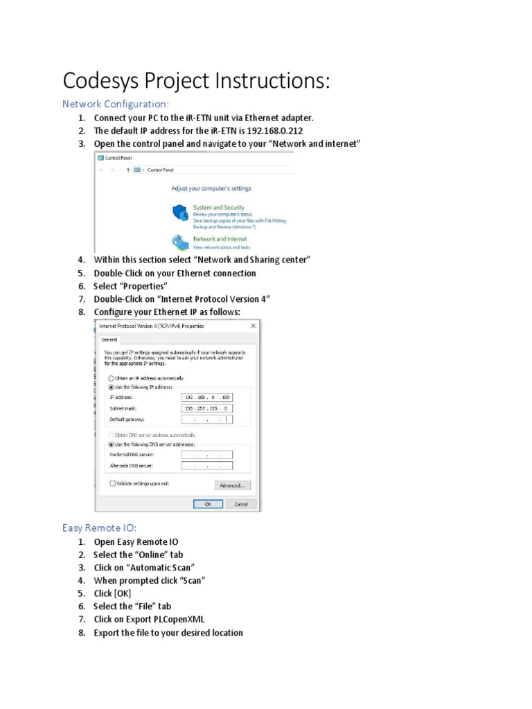 Codesys Training | PDF | Local Area Network | Computer Network