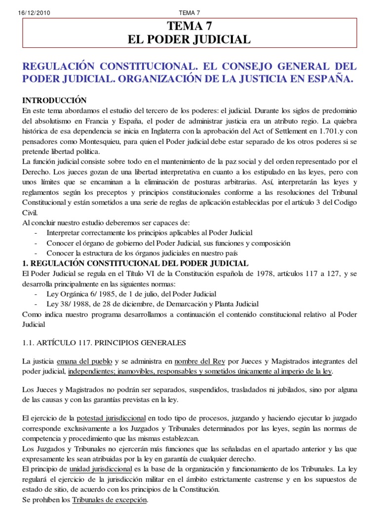 La Composicin Del Consejo General Del Poder Judicial Poder Judicial