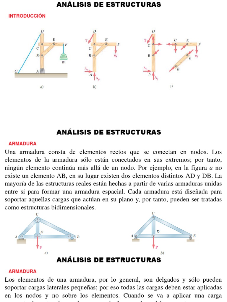 1 - Curso de Estática - Armaduras - 10 Julio | PDF | Science | Ciencia ...