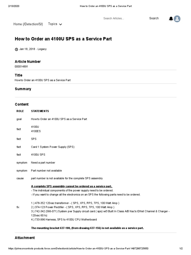 Order 4100U SPS Service Parts Guide | PDF | Office Equipment | Computer ...