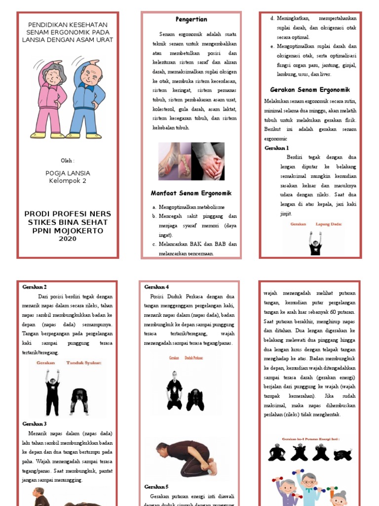 LEAFLET SENAM ERGONOMIK (Dian Putri) | PDF