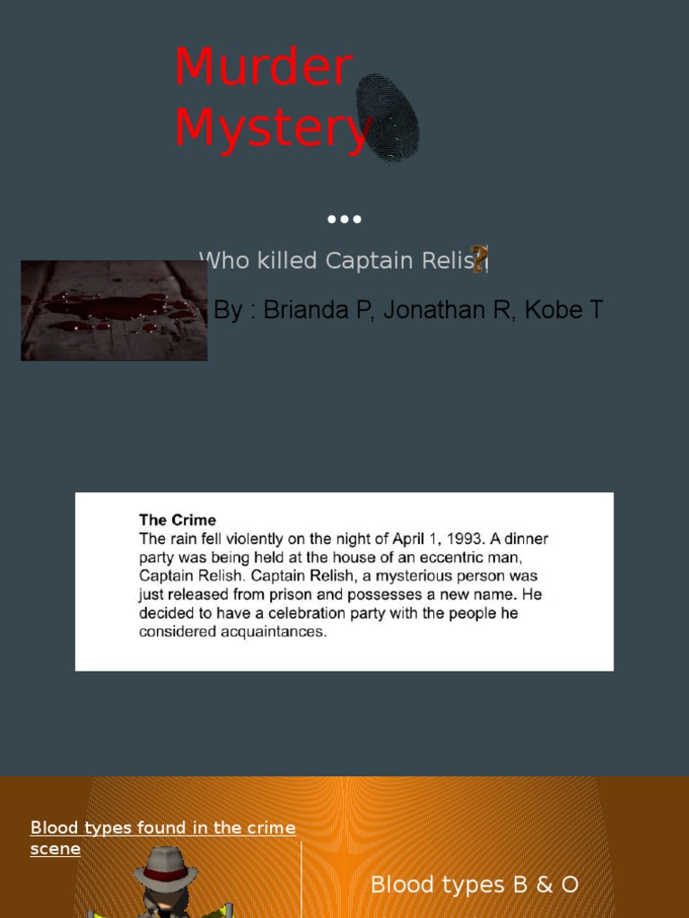 Murder Mystery | PDF | Genetic Disorder | Genetics