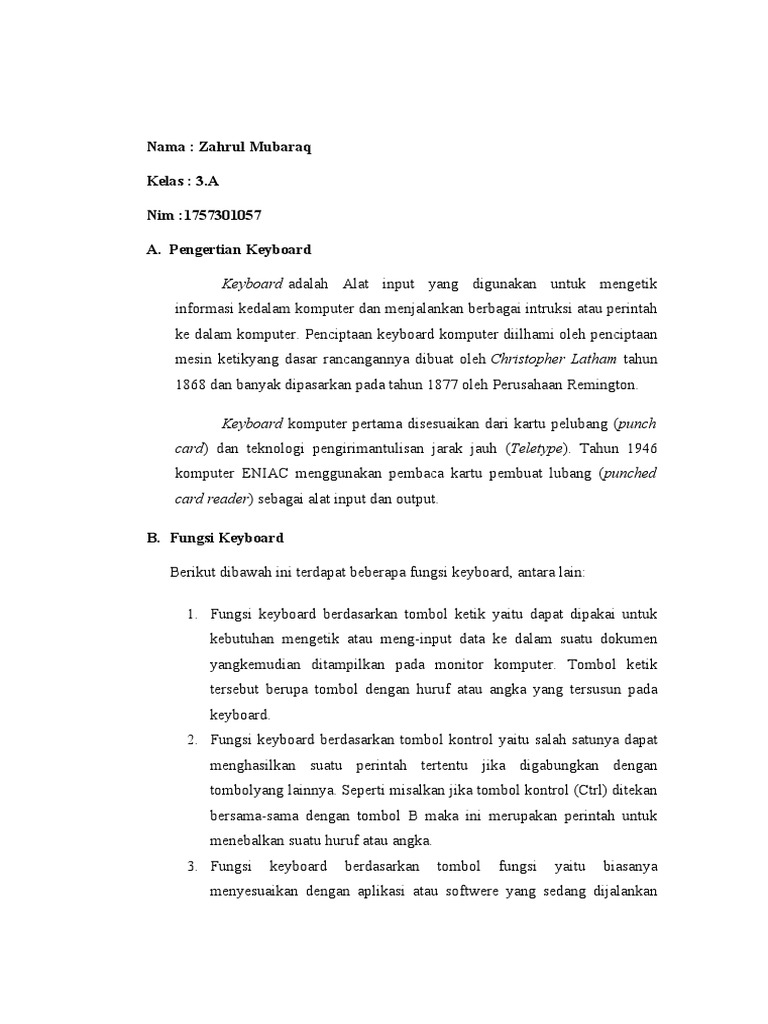 Panduan Lengkap Keyboard Komputer | PDF