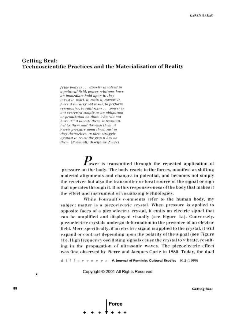 Karen Barad - Getting Real | PDF