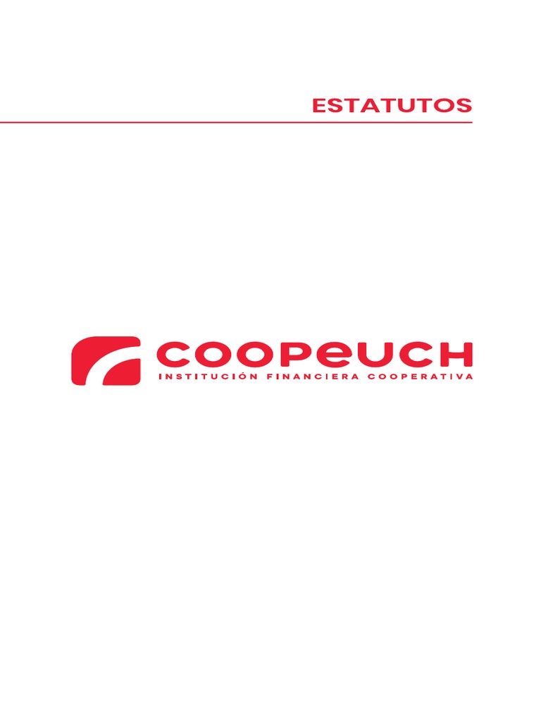 Estatutos Coopeuch | PDF | Votación | Cooperativa