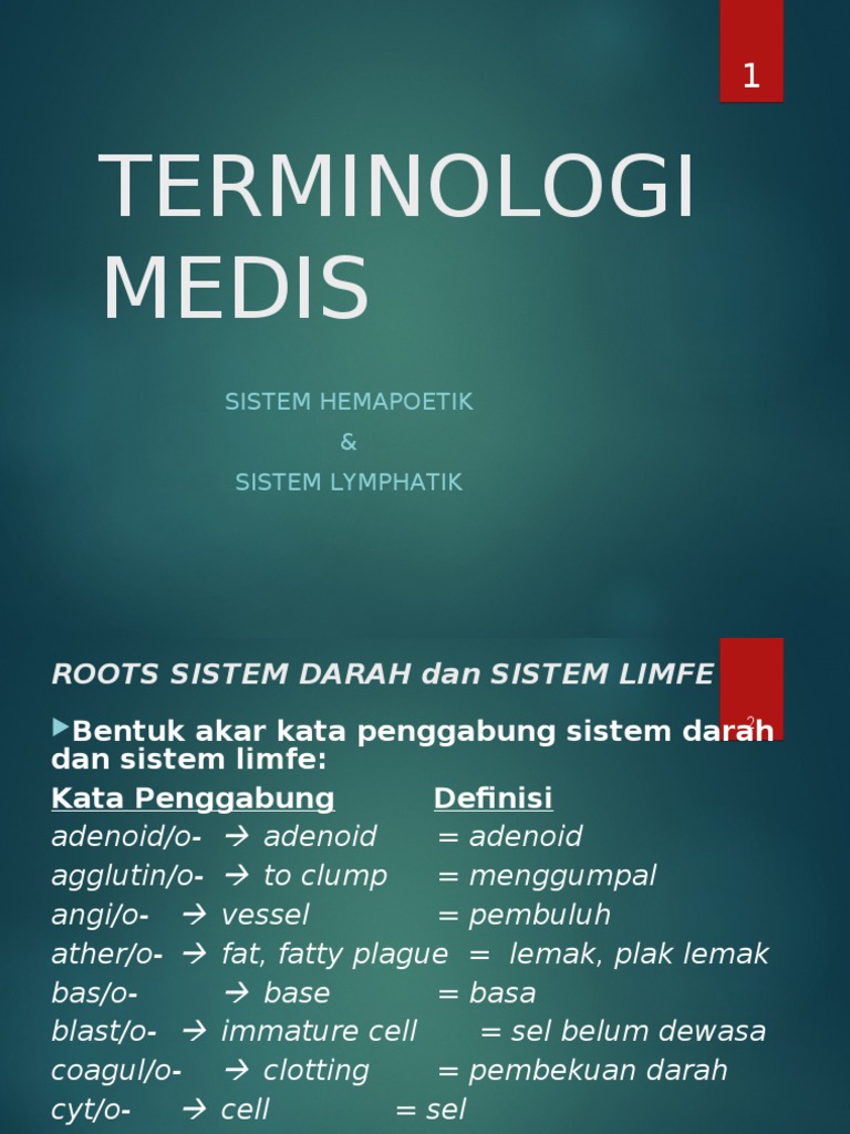 Terminologi Medis | PDF