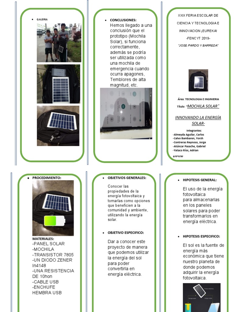Triptico | PDF | Fotovoltaica | Energía sostenible