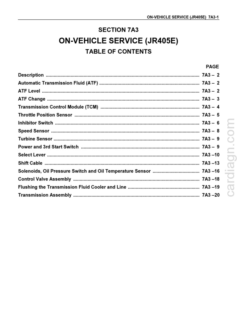 3-Section 7a3 | PDF | Automatic Transmission | Transmission (Mechanics)