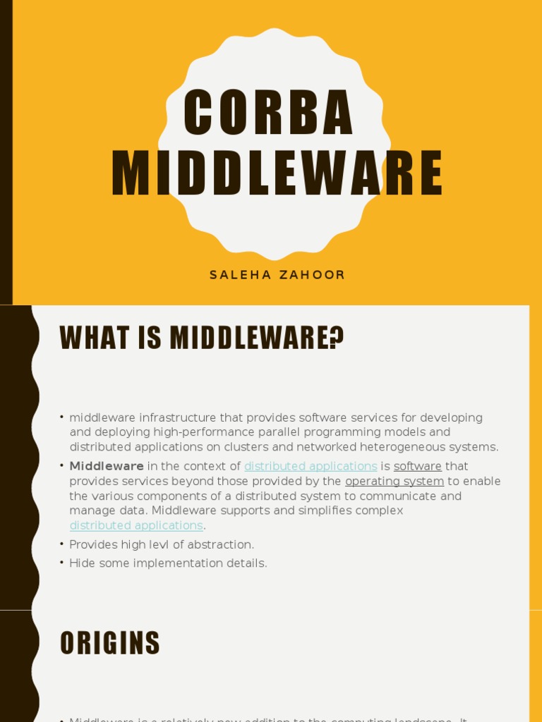 Corba Pdf Common Object Request Broker Architecture Object Computer Science