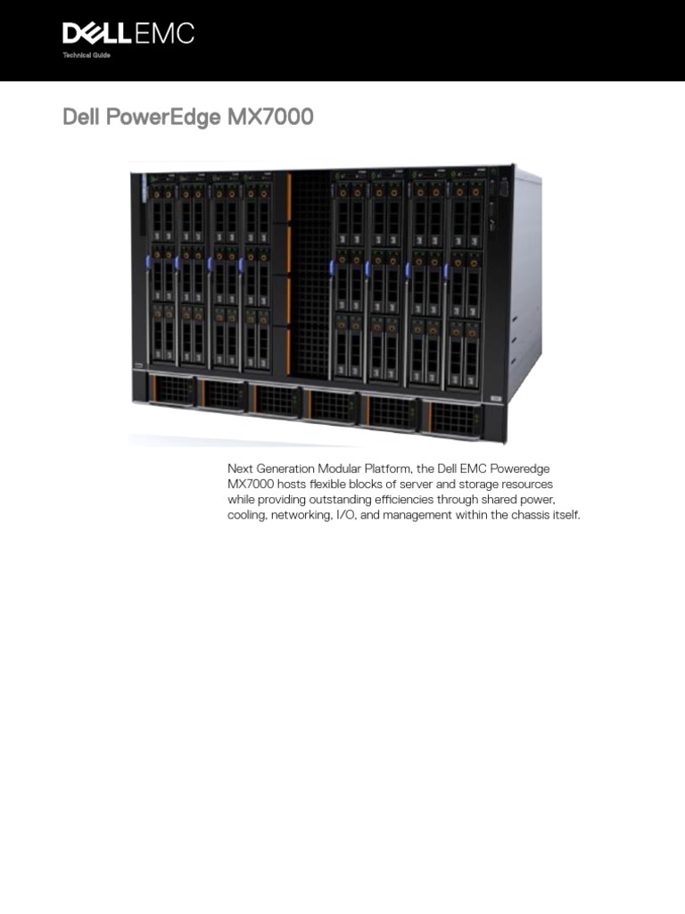 Poweredge mx7000 Technical Guide PDF | PDF | Usb | Computer Architecture
