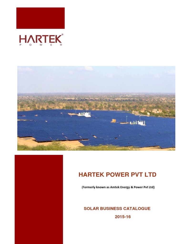 HARTEK POWER - Solar EPC Business Profile | Download Free PDF | Solar ...