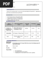 B.ed Graduate Sample Resume | PDF | Change | Behavior Modification