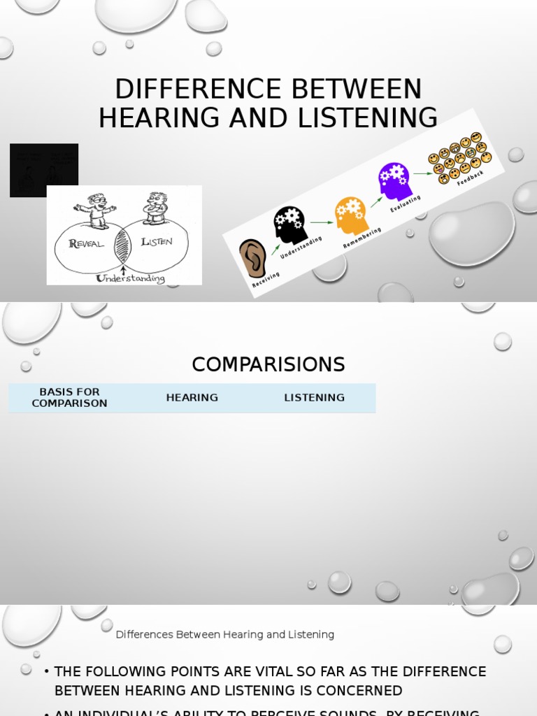 Hearing vs. Listening Explained | PDF | Hearing | Sound