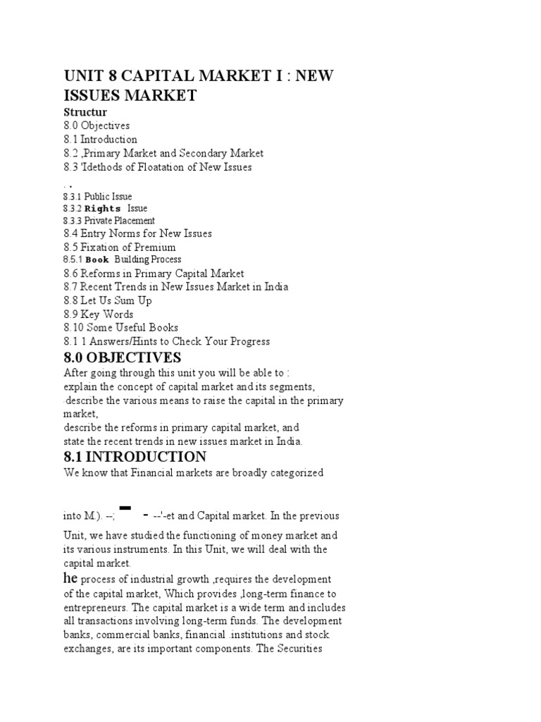 Recent Trend in New Issue Market | PDF | Bonds (Finance) | Capital Market