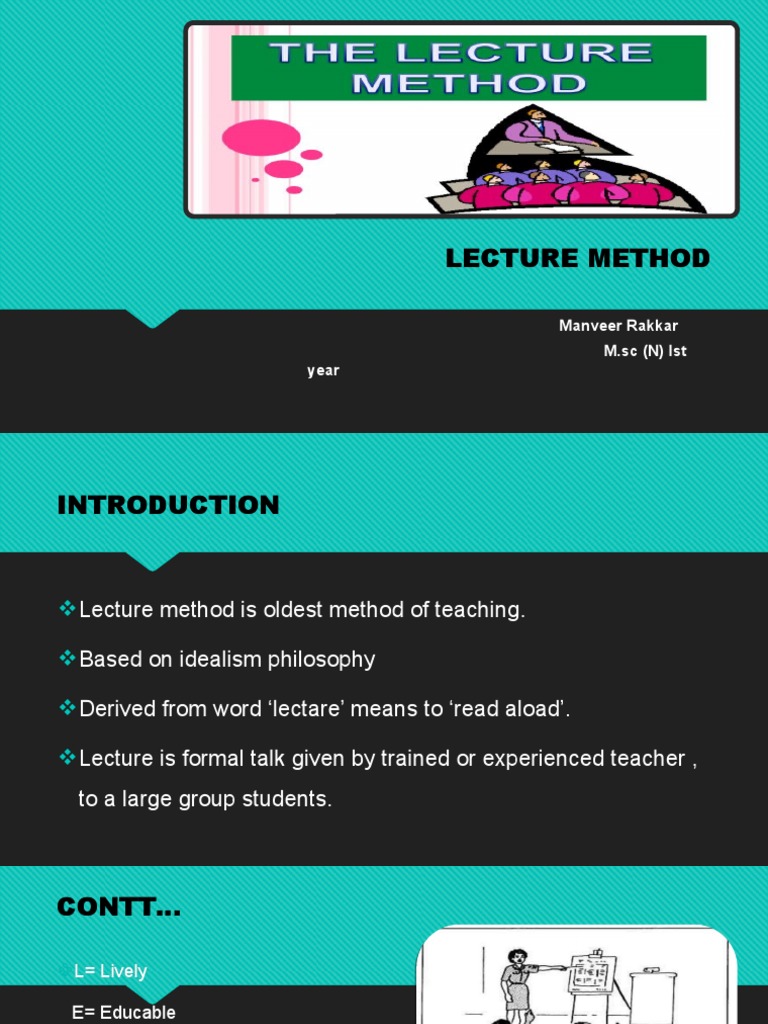 Lecture Method | PDF | Lecture | Neuropsychological Assessment