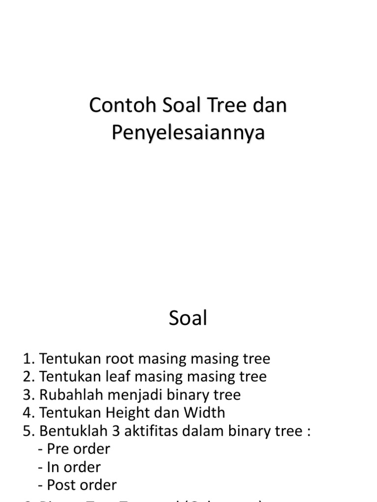 Soal dan Jawaban Binary Tree Traversal | PDF